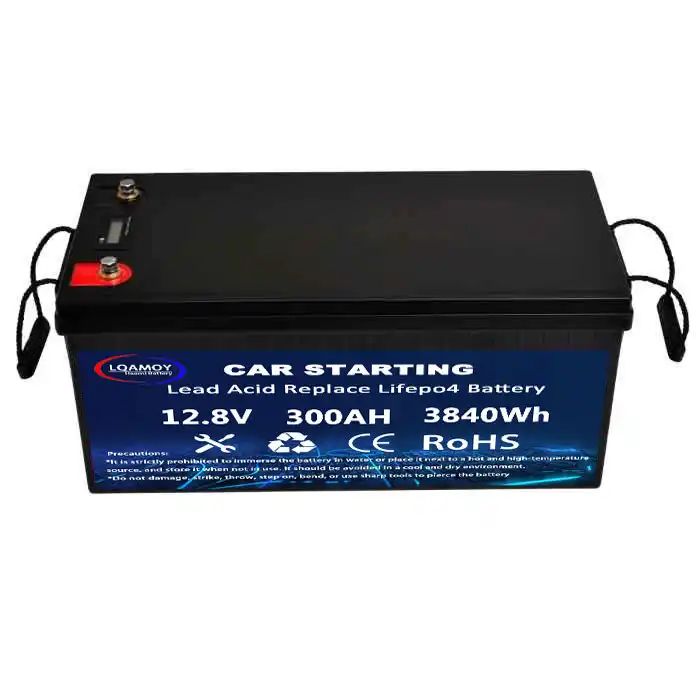 Solar Energy Storage Battery 12v 300ah 305ah Lithium Ion Lifepo4 Battery 12.8v 300ah With Ev ...