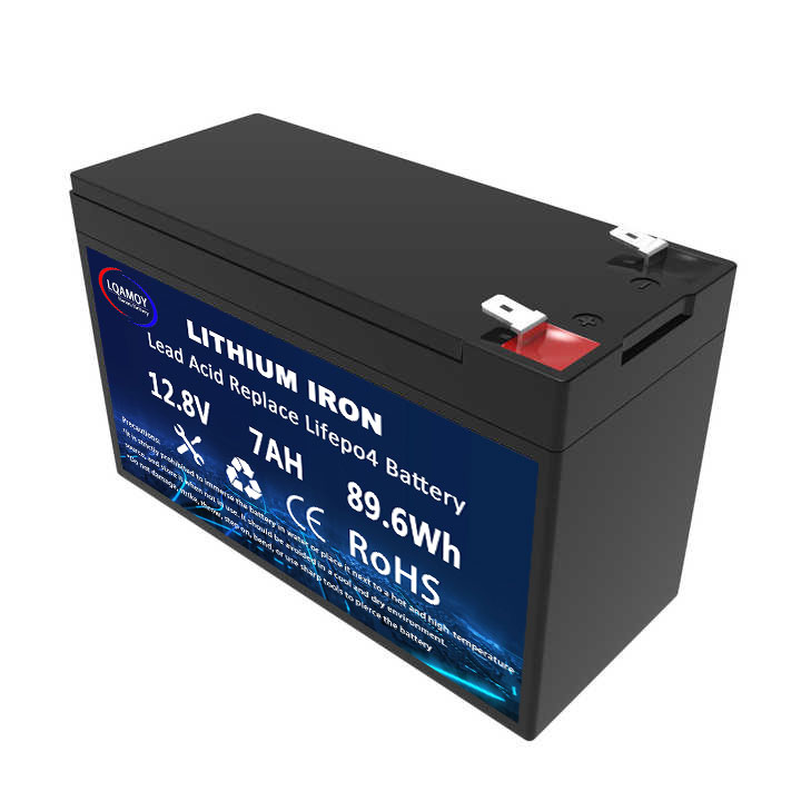 Rechargeable 12.8V 7Ah LiFePO4 Battery Long Life Solar Battery Packs ...